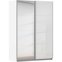 Rauch Schwebet&uuml;renschrank &raquo;Subito Kleiderschrank Bestseller&laquo; Schlafzimmerschrank Glas- und Spiegel Breiten 136 & 181 - H&ouml;he 197 cm wei&szlig; Holzwerkstoff