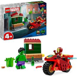 Lego Konstruktionsspielsteine &raquo;Iron Man mit Bike und der Hulk (76287), Lego Super Heroes&laquo; Made in Europe bunt