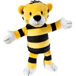Heunec Handpuppe &raquo;JANOSCH, Kleiner Tiger, 22 cm&laquo; enth&auml;lt recyceltes Material gelb