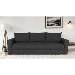 Home Affaire 3-Sitzer »MAGHERA 230 cm - OTTO. Verlässliche Qualität.« Schlafsofa, Bettkasten, pflegeleicht anthrazit
