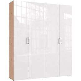 wimex Kleiderschrank &raquo;Mugano,in 3 Breiten, 2 Tiefen, viele Farben, Made in Germany&laquo; in Basic oder Premium Ausstattung, mit kurzen Griffen aus Metall schwarz