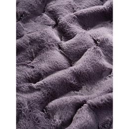Star Home Textil Wohndecke &raquo;Rhombus&laquo; Diamant Optik, Kuscheldecke, Pflegeleicht, 150 &times; 200 cm, Tierfrei grau Polyester