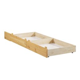 OTTO HOME Bettschubkasten &raquo;Luven&laquo; 2 Stk. tlg. aus massiver Kiefer, 2 St&uuml;ck, passen perfekt unter das Bett Luven natur