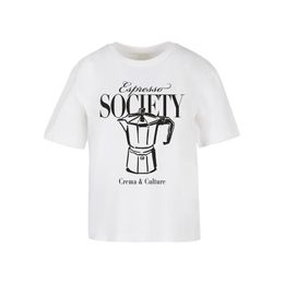 Miss Tee Damen T-Shirt &raquo; Espresso Society Tee&laquo; 1 Stk. S