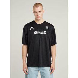 G-Star Raw G-STAR T-Shirt &raquo;Football Jersey T-Shirt&laquo; dk black XXS XXS Gerippter Ausschnitt