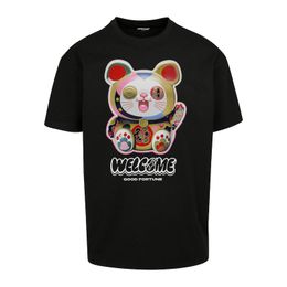 UPSCALE BY MISTER TEE T-Shirt &raquo;Herren Welcome Cat Heavy Oversize Tee&laquo; 1 Stk. black S S Vielseitige T-Shirts f&uuml;r jeden Anlass