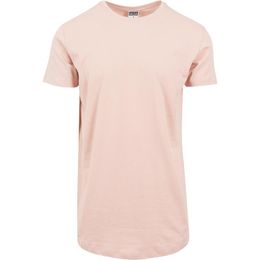 Urban Classics Kurzarmshirt &raquo;Herren Shaped Long Tee&laquo; 1 Stk. lightrose M M KLARES DESIGN: Minimalistisch und vielseitig kombinierbar
