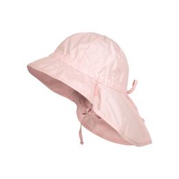 MaxiMo Damen MaxiMo Sonnenhut mit Nackenschutz, mit Bindeband, bequem, basic, Baumwolle rosa