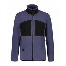 Icepeak Strickfleecejacke »H FLEECEJACKE AIKIM« mit Kapuze mit halbem Reißverschluss, mit gefütterter Kapuze und Kordelzug BLUE L L...