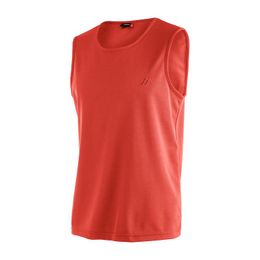 Maier Sports Funktionsshirt »Peter« Herren rundhals Tank-Top, pique Outdoor-Shirt, schnelltrocknend feuerrot L L Ärmelloses, funktionales...