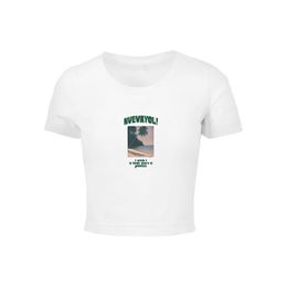 MISS TEE T-Shirt &raquo;Ladies Nuevayol Cropped Tee&laquo; 1 Stk. white S S Regular fit mit extra kurzer Cropped‐L&auml;nge, zeigt die Taille und geeignet f&uuml;r hohe...