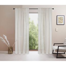 LeGer Home by Lena Gercke Gardine &raquo;Marusha&laquo; Multifunktionsband 1 Stk. tlg. 1 Schal, Leinenoptik, grob gewebt, verschiedene Gr&ouml;&szlig;en cream...