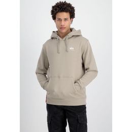 Alpha Industries Kapuzensweatshirt &raquo;Hoody Small Logo&laquo;, Baumwollmischung, regular fit vintage sand XXL XXL RBF Tape am Saum