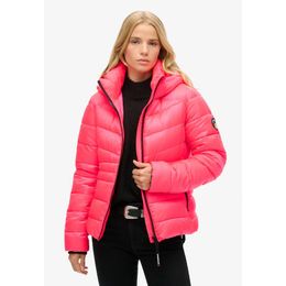 Superdry Damen Steppjacke &raquo;HOODED FUJI QUILT PADDED JKT&laquo; mit Kapuze pink L