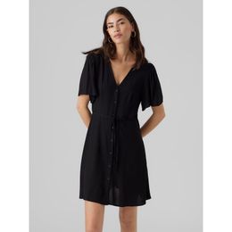 V&eacute;ro Moda Vero Moda Damen Minikleid &raquo;VMALBA SS SHORT DRESS WVN NOOS&laquo; Viskose, regular fit schwarz XS, N-Gr