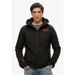 Superdry Outdoorjacke &raquo;HOODED SOFT SHELL TREKKER JKT&laquo; mit Kapuze Black S S Windbreaker von Superdry