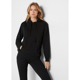 bonprix Damen bonprix Hoodie &raquo;Hoodie&laquo;, mit K&auml;ngurutasche schwarz 40/42 (M)