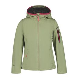 Icepeak M&auml;dchen Softshelljacke &raquo;M SOFTSHELLJACKE KANEOHE&laquo; f&uuml;r Kinder und Jugendliche, wasserabweisend, schnell trocknend gr&uuml;n 176