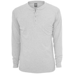 Urban Classics T-Shirt &raquo;Herren Basic Henley L/S Tee&laquo; 1 Stk. grey S S KLARES DESIGN: Minimalistisch und vielseitig kombinierbar