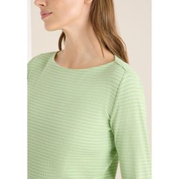 Cecil Damen Langarmshirt mit Streifen-Muster L (42)