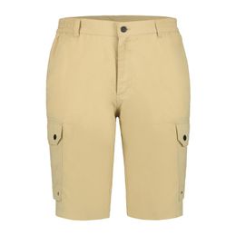 Icepeak Damen Cargobermudas &raquo;H CARGOBERMUDA ANZIO&laquo; mit mehreren Taschen, mit Hosenschlitz mit Rei&szlig;verschluss und Knopf beige 48, N-Gr