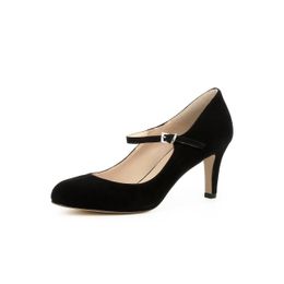 Evita BIANCA Damen Pumps - Rauleder Schwarz - 36
