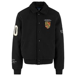 Market Jacke 'Ultimate Rally Bear Varsity' Herren Gr&ouml;&szlig;e XL blau / gelb / schwarz / wei&szlig;