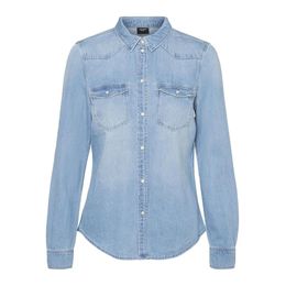 V&eacute;ro Moda VERO MODA Bluse 'VMMaria' Damen Gr&ouml;&szlig;e L blue denim