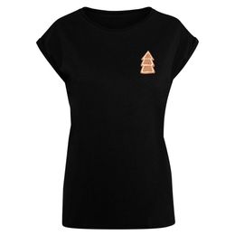 F4NT4STIC T-Shirt Gingerbread Lebkuchen Tree in schwarz | Gr.: 4XL