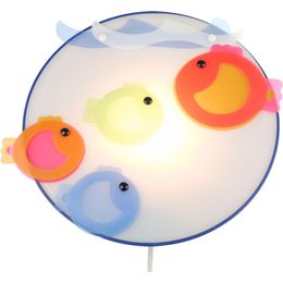 Niermann Wandleuchte "Kleine Fische", bunt, 1, H: 8cm, 1 Stk., Leuchten, Wandleuchte Kleine Fische, Wandleuchte