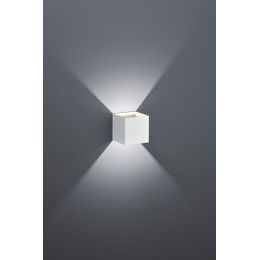 Trio LEUCHTEN LED Wandleuchte "Louis", weiß (weiß matt), 1, H: 10cm, 1 Stk., Leuchten, LED Wandlampe weiß mit up-and-down Beleuchtung, Wandstrahler