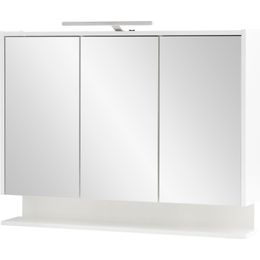 Spiegelschrank Inosign "List made in Germany", wei&szlig; (wei&szlig; glanz), B:93,5cm H:71,4cm T:16cm, Schr&auml;nke, Spiegelschrank, Breite 93,5 cm