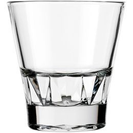 Cocktailglas Libbey "Libbey Rocks Glas, 12er Set -GALLERY-", transparent, H:10cm Ø:9cm, Glas, Trinkgefäße, Cocktailglas, hochwertig verarbeitet, im modernen Design