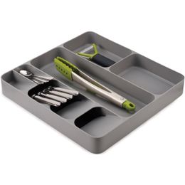 Besteckkasten Joseph Joseph "DrawerStore Organizer", grau, B:38,5cm H:5,5cm T:39,5cm, Kunststoff, Schubladeneins&auml;tze, Besteckeinsatz, Kunststoff, f&uuml;r Besteck, K&uuml;chenhelfer