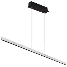 Globo LIGHTING LED-H&auml;ngeleuchte "DENTSY", silber (edelstahlfarben), 1, H: 120cm, 1 Stk., Leuchten, H&ouml;henverstellbar, Stufenloser Touchdimmer, Touch Ein/Aus, Esszimmer