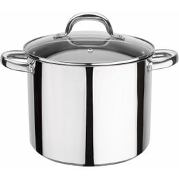 Gemüsetopf GSW "Montreal", silber (silberfarben), H:18cm Ø:22cm, Töpfe, Gemüsetopf, Induktion