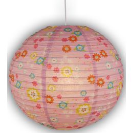 Niermann H&auml;ngeleuchte "Bungee Bunny", rosa, 1, &Oslash; 40cm H: 40cm, 1 Stk., Leuchten, Papier-Pendelleuchte Bungee Bunny, Kinderlampe