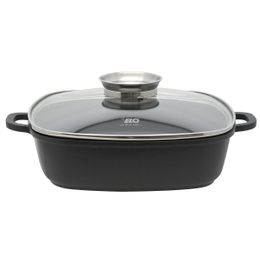 Servierpfanne ELO "Alucast", schwarz, B:28cm H:7,5cm L:28cm, Pfannen, Induktion