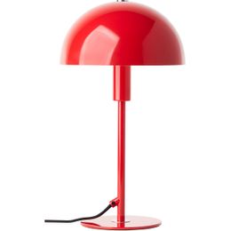 Tischleuchte "Linnea Pilz Lampe", rot (rot glänzend), 1, Ø 20,5cm H: 35,5cm, 1 Stk., LeGer Home by Lena Gercke, Leuchten, Pilzleuchte, Tischlampe, Metallsockel, Höhe 35,5 cm, Tischleuchte