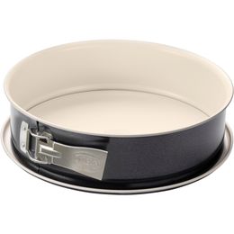 Springform "Back-Trend", schwarz (anthrazit, cremefarben), &Oslash;:26cm, Stahlblech, DR. OETKER K&Uuml;CHENHELFER, K&uuml;chenformen, Flachboden