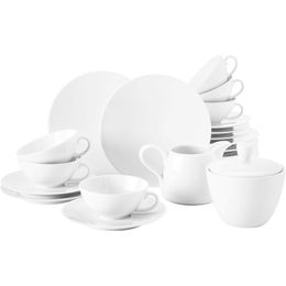Teeservice Seltmann Weiden "Geschirr-Set Life", wei&szlig;, 20 Stk., Porzellan, Geschirr-Sets, Geschirr-Set, Teeservice, Made in Germany, 20 Teile, f&uuml;r 6 Personen