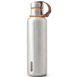 Isolierflasche BLACK+BLUM "Insulated Bottle", orange, H:28,5cm, Edelstahl, Trinkflaschen, Isolierflasche, Edelstahl, Tragschlaufe aus Kunstleder, 500 ml