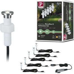 LED Einbauleuchte Paulmann "Plug & Shine", silber (silberfarben), &Oslash;:2cm, Leuchten, LED-Modul, IP67 3000K Edelstahl, 5er Set
