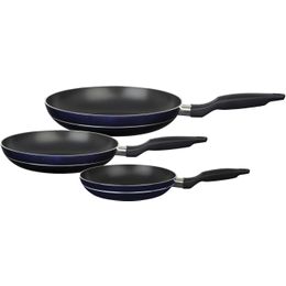 Pfannen-Set GSW "Temptura", blau, &Oslash;:28cm, Pfannen, mehrfache, pflegeleichte Antihaft-Versiegelung, Induktion