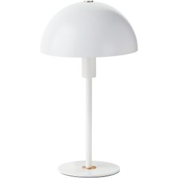 Tischleuchte "Linnea Pilz Lampe", weiß (weiß matt), 1, Ø 20,5cm H: 35,5cm, 1 Stk., LeGer Home by Lena Gercke, Leuchten, Pilzleuchte, Tischlampe, Metallsockel, Höhe 35,5 cm, Tischleuchte