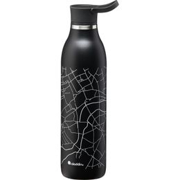 Trinkflasche Aladdin "City Loop", schwarz, 600ml, Edelstahl, Trinkflaschen, Trinkflasche, Edelstahl, 600 ml