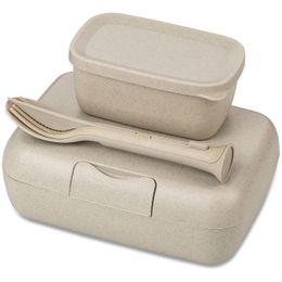 Frischhaltedose Koziol "CANDY READY", beige (nature desert sand), B:14cm H:7cm, Lebensmittelaufbewahrungsbeh&auml;lter, Frischhaltedose, sp&uuml;lmaschinengeeignet,melaminfrei,recycelbar