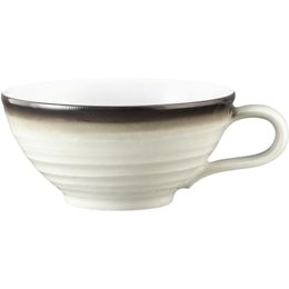 Tasse Seltmann Weiden "Terra Corso", wei&szlig; (wei&szlig;, anthrazit, beige, grau), B:8,9cm H:4,3cm &Oslash;:10,9cm, Porzellan, Trinkgef&auml;&szlig;e, Tasse, Teeobertasse 0,14 l