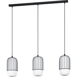 Eglo H&auml;ngeleuchte "MULEGES", schwarz, H: 110cm, 1 Stk., Leuchten, H&auml;ngeleuchte in schwarz aus Stahl - exkl. E27 - 40W, H&auml;ngeleuchte