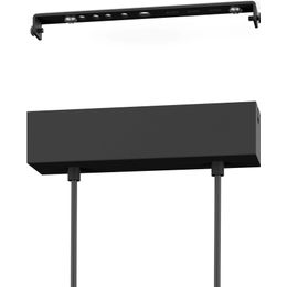 Eglo H&auml;ngeleuchte "PANAGRIA Pendellampe, Alu,Stahl, Holz und Kunststoff, Esstischlampe", braun (schwarz, braun), H: 110cm, 1 Stk., Leuchten, H&auml;ngeleuchte, L93,5 x B7,5 x H110 cm, schwarz, braun, 2X13W inkl., H&auml;ngeleuchte